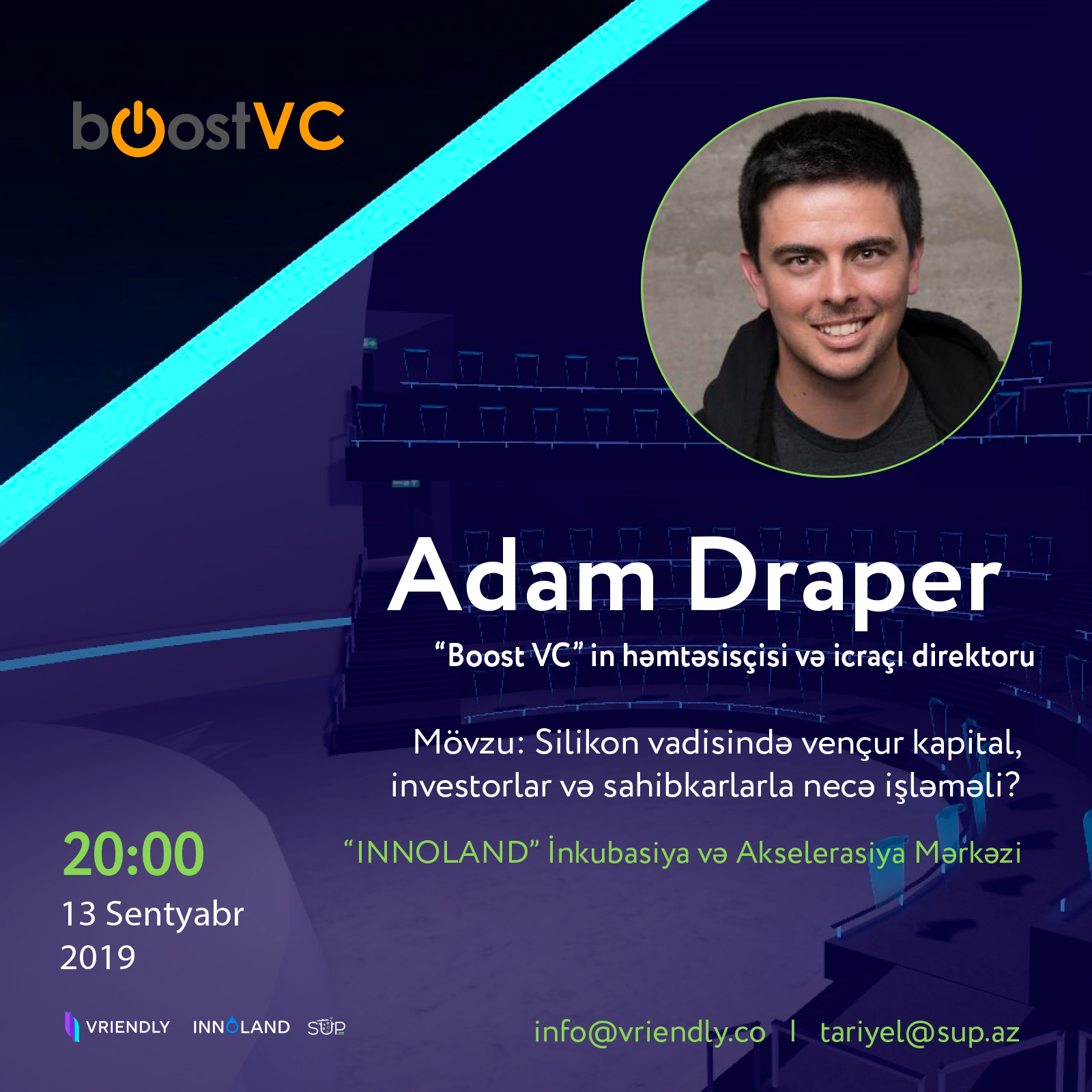 Innoland | Adam Draper ilə virtual reallıqda təlim təşkil ediləcək